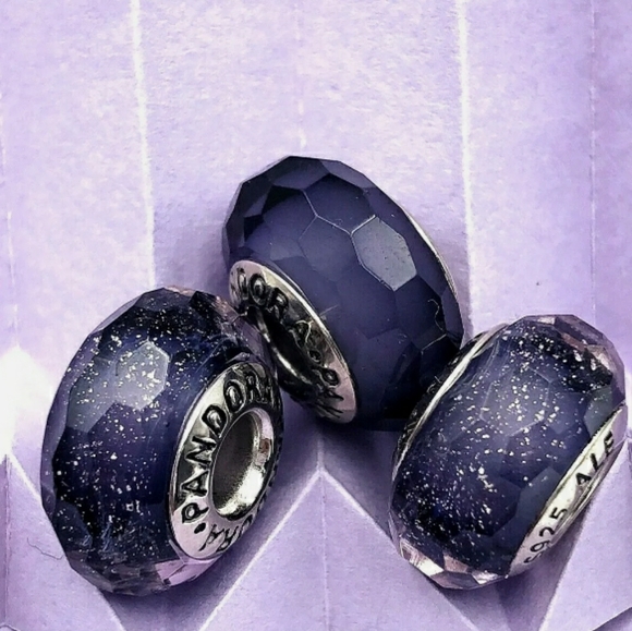Pandora | Jewelry | Pandora Purple Murano Set | Poshmark